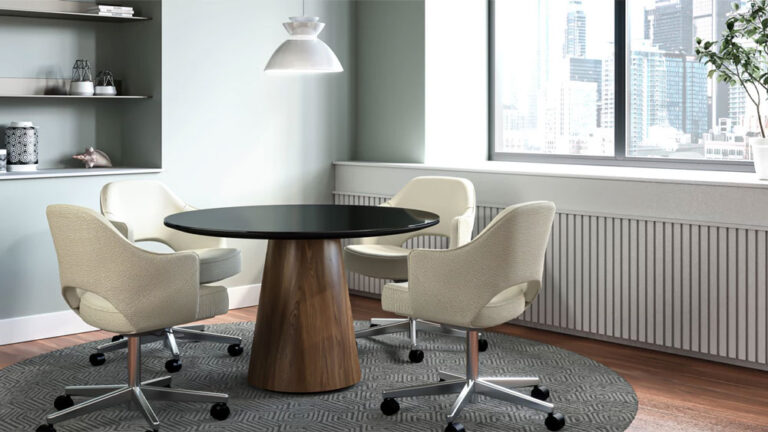 A New Angle - Enwork Foundation Drum Tables - PrimaryDesignResource